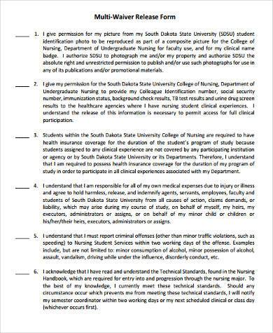 FREE 8+ Sample Waiver Release Forms in PDF | MS Word