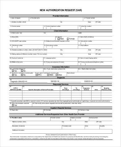 FREE 9+ Sample Authorization Request Forms in PDF | MS Word | Excel