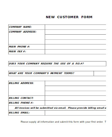 FREE 13+ Customer Information Form Samples, PDF, MS Word, Google Docs ...