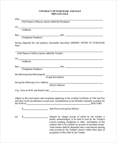 FREE 10+ Offer to Purchase Real Estate Form Samples, PDF, MS Word ...