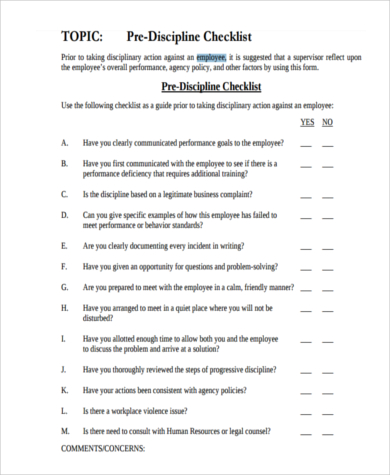 FREE 11+ Employee Disciplinary Action Form Samples, PDF, MS Word ...