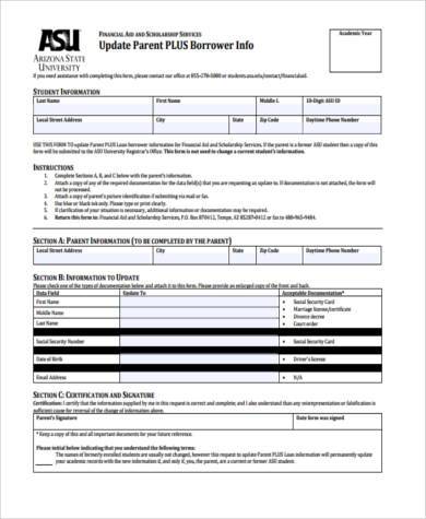 FREE 8+ Sample Parent Information Forms in PDF | MS Word