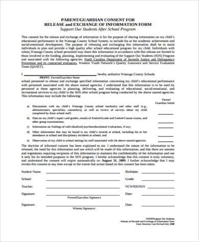 FREE 8+ Sample Parent Information Forms in PDF | MS Word