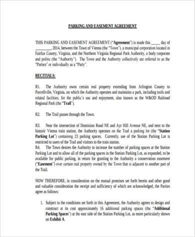 FREE 13+ Parking Agreement Form Samples, PDF, MS Word, Google Docs