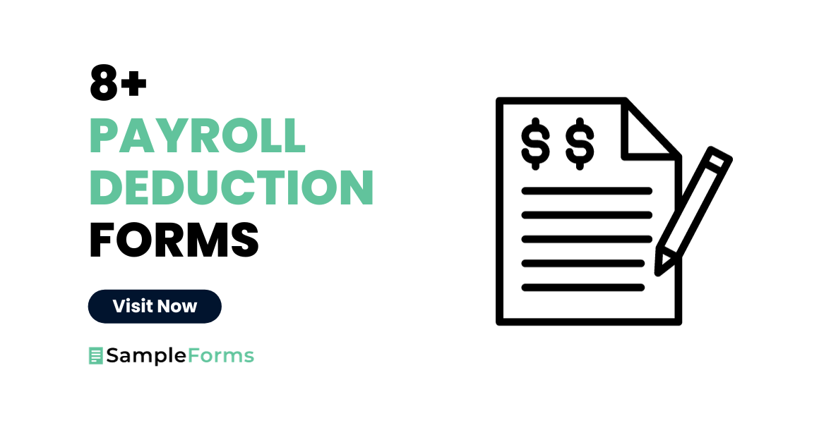 Free 8 Sample Payroll Deduction Forms In Pdf Ms Word