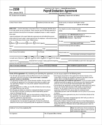 FREE 13+ Payroll Deduction Form Samples, PDF, MS Word, Google Docs