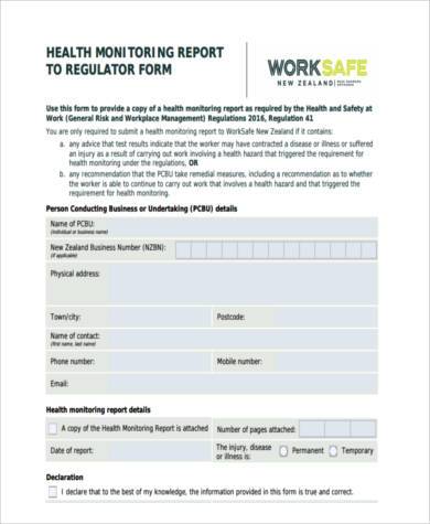FREE 8+ Sample Physical Health Forms in PDF | MS Word