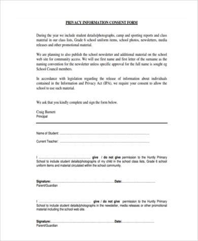 FREE 7+ Sample Privacy Consent Forms in PDF | MS Word