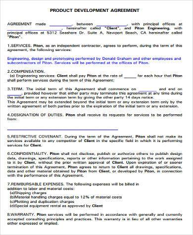 FREE 8+ Sample Development Agreement Forms in PDF | MS Word
