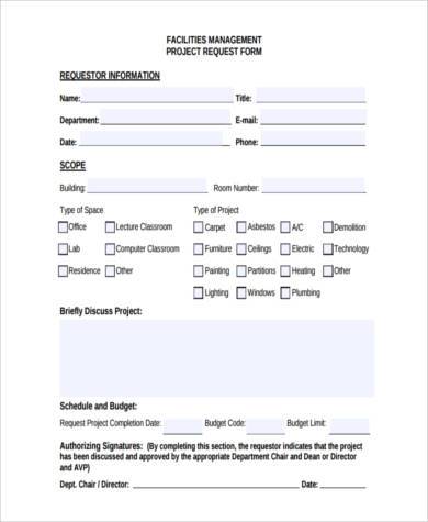 FREE 9+ Sample Project Request Forms in PDF | MS Word | Excel