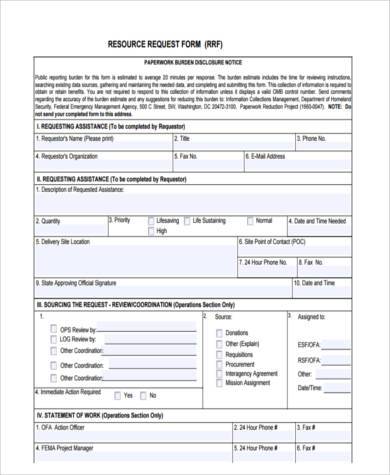 FREE 9+ Sample Project Request Forms in PDF | MS Word | Excel