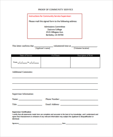 FREE 9+ Sample Proof of Service Forms in PDF | MS Word