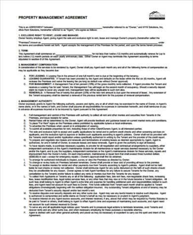 FREE 9+ Management Agreement Samples in PDF | MS Word