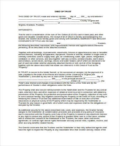 FREE 9+ Sample Real Estate Deed Forms in PDF | MS Word