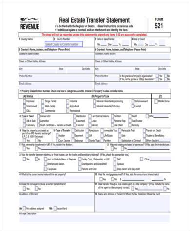 FREE 8+ Deed Transfer Form Samples in PDF | MS Word