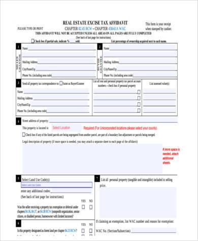 FREE 10+ Sample Real Estate Tax Forms in PDF | Excel