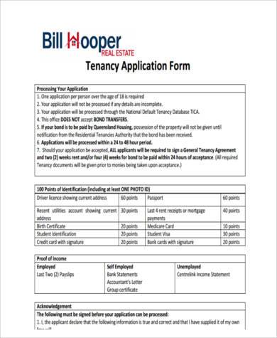 FREE 9+ Sample Real Estate Application Forms in PDF | MS Word | Excel