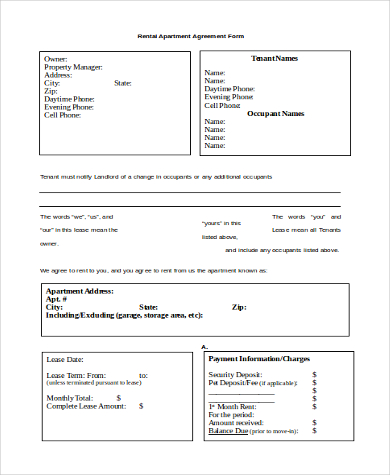 FREE 9+ Sample Rental Agreement Forms in MS Word | PDF