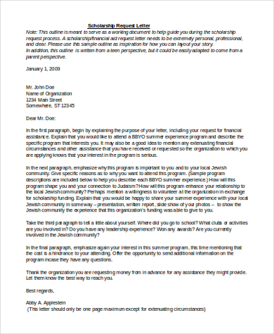 FREE 12+ Recommendation Letter for Scholarship Samples, PDF, Word ...