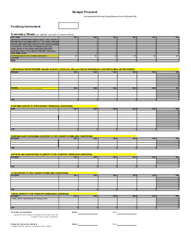 FREE 9+ Sample Budget Proposal Forms in PDF | MS Word | Excel