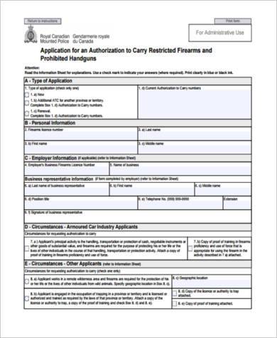 FREE 9+ Sample Firearm Transfer Forms in PDF | MS Word