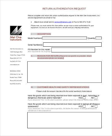 FREE 9+ Sample Authorization Request Forms in PDF | MS Word | Excel