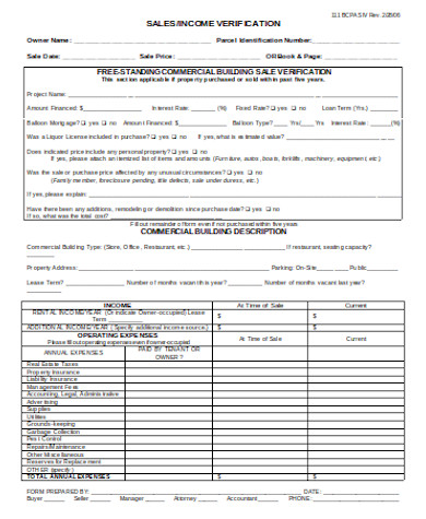 FREE 9+ Sample Income Verification Forms in PDF | Excel | MS Word
