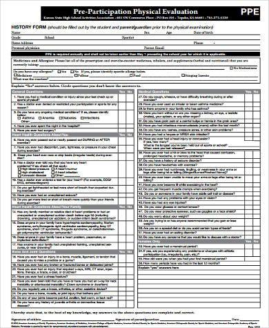 FREE 8+ Sample School Physical Forms in MS Word | PDF
