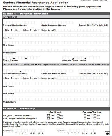 FREE 9+ Sample Financial Assistance Forms in PDF | MS Word | Excel