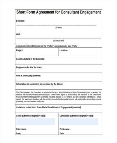 FREE 8+ Consulting Agreement Forms & Samples in PDF | MS Word