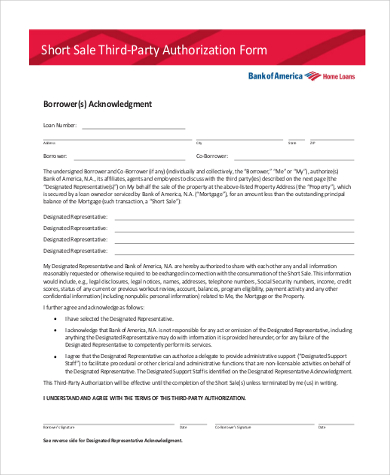 FREE 8+ Sample Third Party Authorization Forms in PDF | MS Word