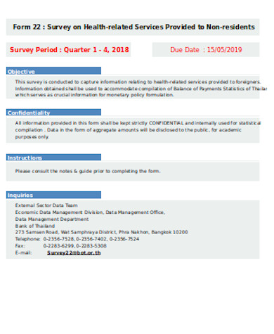 FREE 9+ Sample Health Survey Forms in MS Word | PDF | Excel