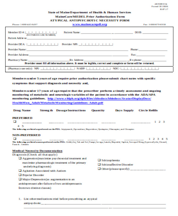 FREE 13+ Prior Authorization Forms in PDF | MS Word