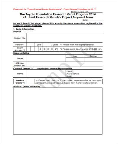 FREE 15+ Project Proposal Samples, PDF, MS Word, Google Docs, Excel