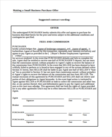 FREE 8+ Sample Business Purchase Agreements in PDF | MS Word