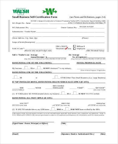 FREE 9+ Sample Small Business Forms in MS Word | MS Excel | PDF