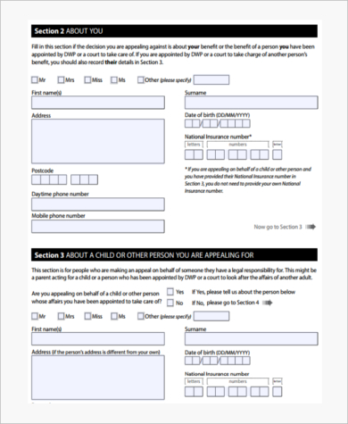 FREE 8+ Sample Social Security Appeal Forms in PDF