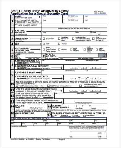 FREE 8+ Sample Social Security Verification Forms in PDF | MS Word