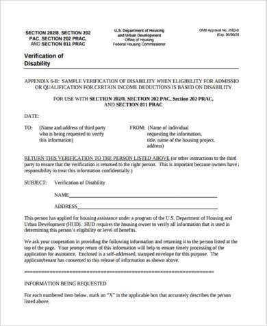 FREE 8+ Sample Social Security Verification Forms in PDF | MS Word