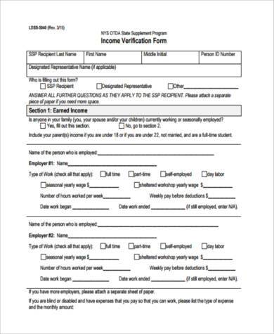 FREE 8+ Sample Social Security Verification Forms in PDF | MS Word