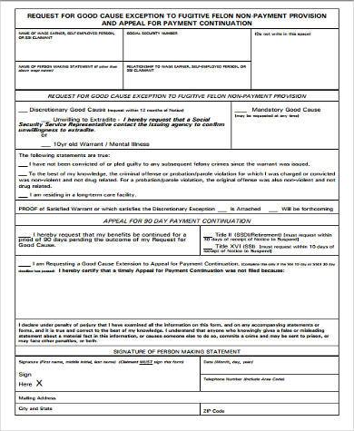 FREE 8+ Sample Social Security Payee Forms in PDF | MS Word