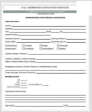 FREE 8+ Sample Social Security Payee Forms in PDF | MS Word