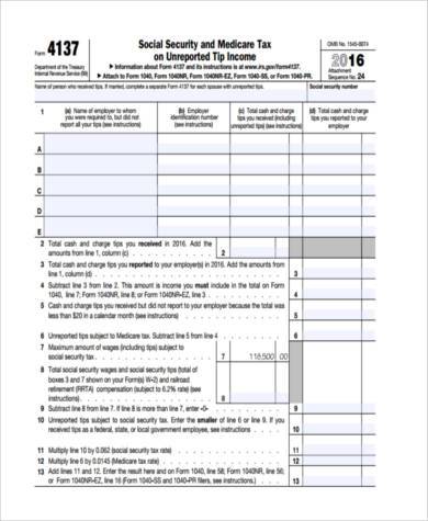 FREE 8+ Sample Social Security Income Forms in PDF