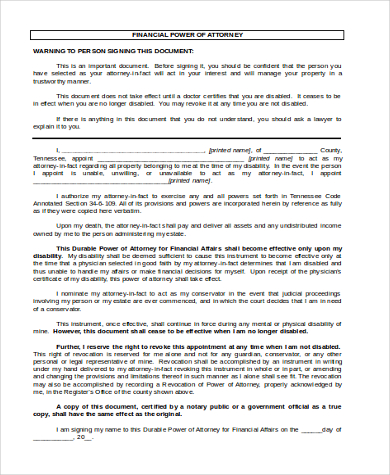 FREE 8+ Specific Power of Attorney Samples in PDF | MS Word