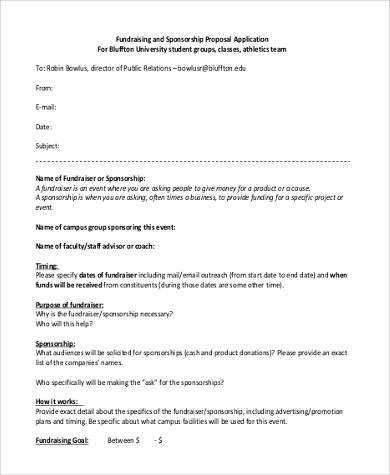 FREE 9+ Proposal Application Form Samples in PDF | MS Word | Excel