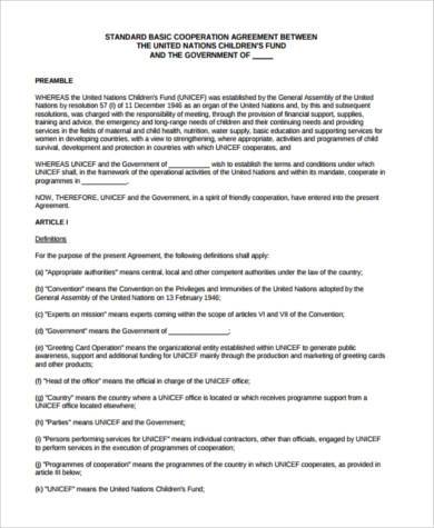 FREE 8+ Sample Cooperation Agreement Forms in PDF | MS Word