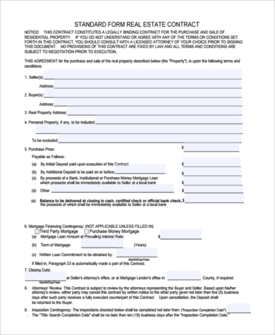 FREE 10+ Offer to Purchase Real Estate Form Samples, PDF, MS Word ...