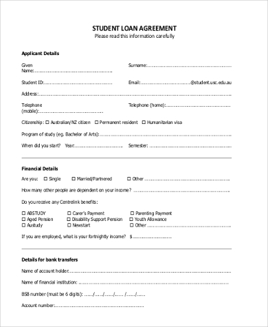 FREE 7+ Sample Loan Agreement Forms in PDF | MS Word