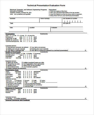 FREE 10+ Technical Evaluation Form Samples in PDF | MS Word | Excel