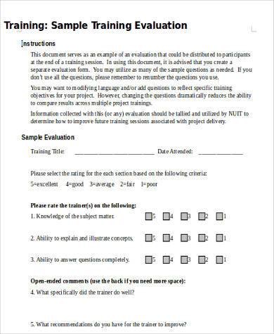 FREE 10+ Technical Evaluation Form Samples in PDF | MS Word | Excel